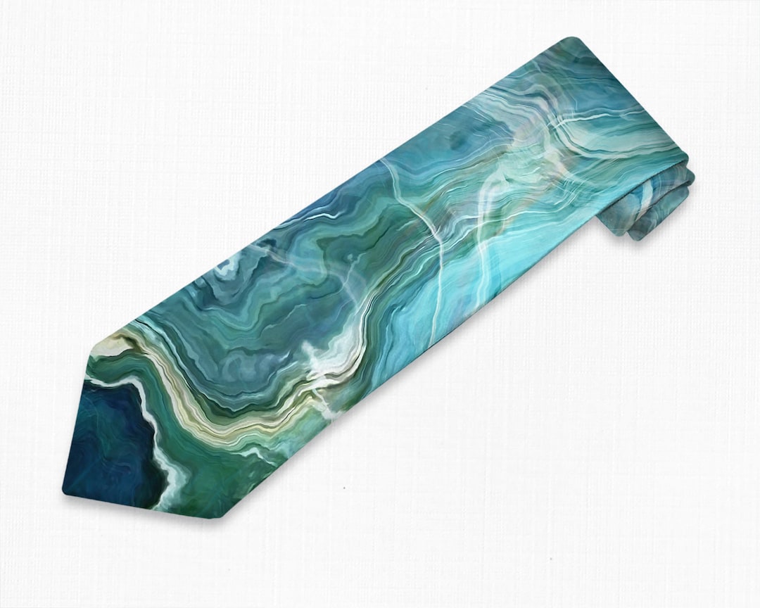 Men’s Tie With Abstract Art, Modern Men’s Necktie, Print Neck Tie for ...