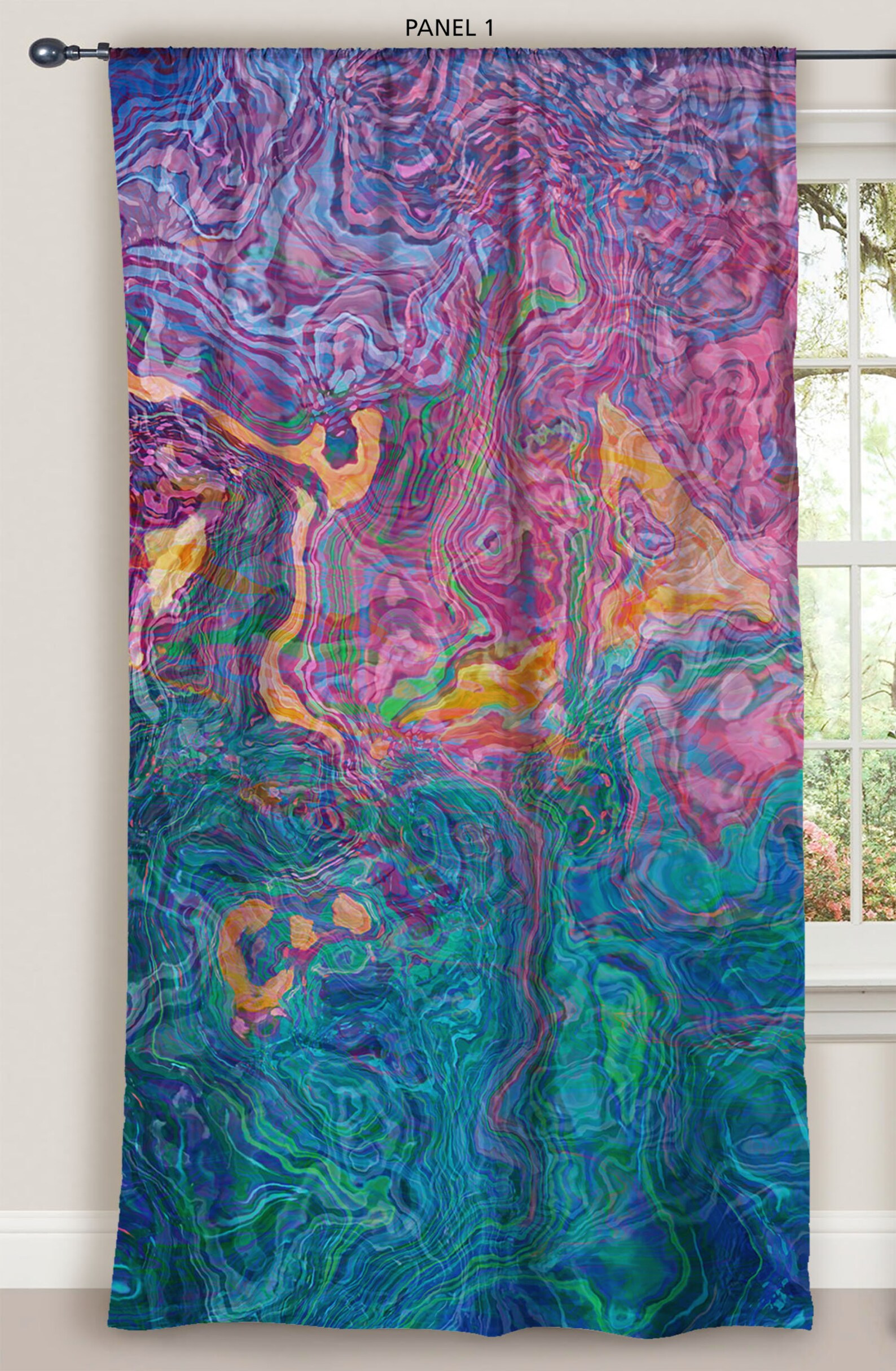 Abstract Art Window Curtain 50x84 Panels Blackout Drapes - Etsy