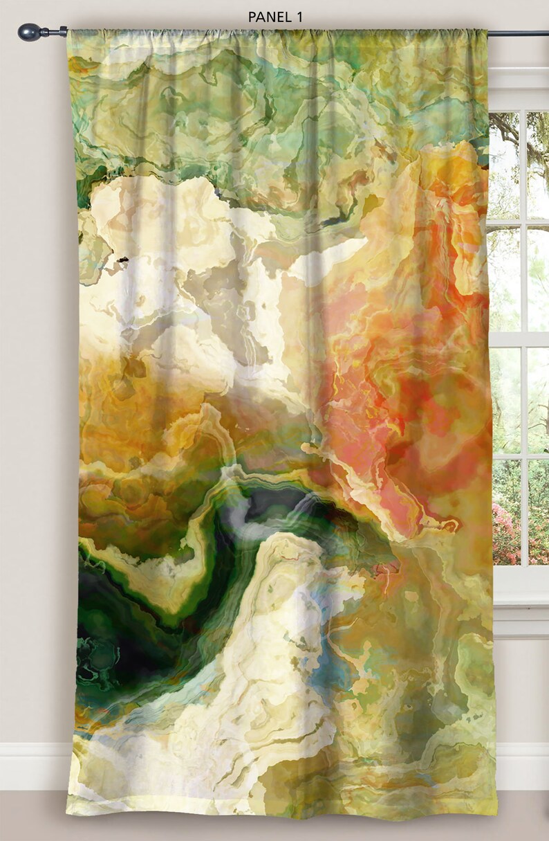 Abstract Art Window Curtain 50x84 Panels Blackout Drapes - Etsy