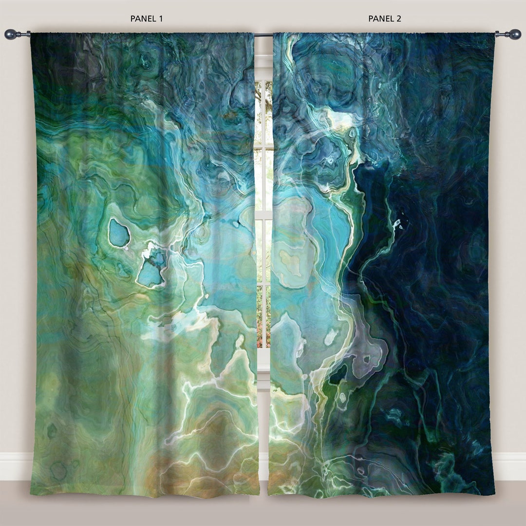 Abstract Art Window Curtain 50x84 Panels Blackout Drapes - Etsy