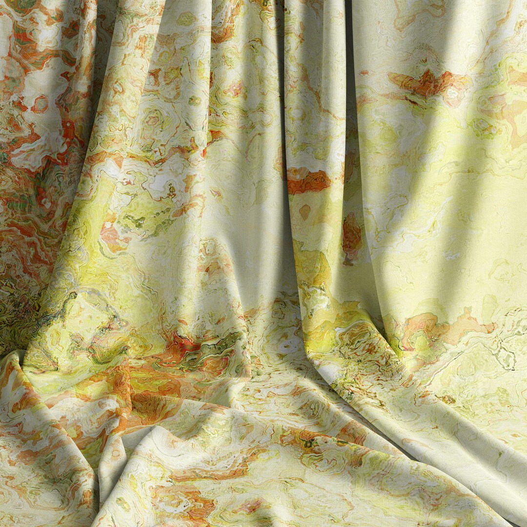 Abstract Art Fabric Printed by the Yard: Polyester Poplin or Pima ...