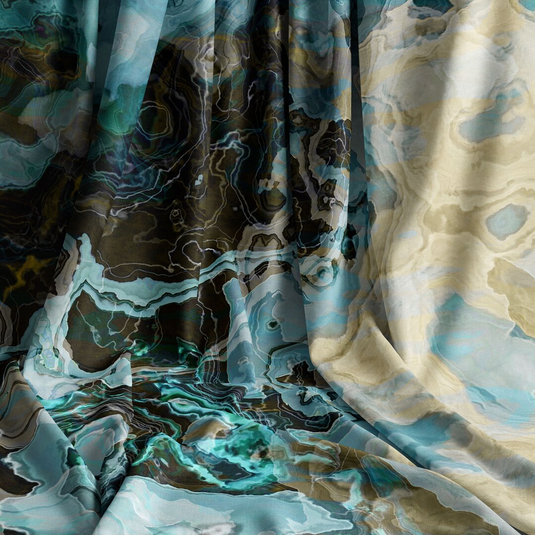 Abstract Art Fabric Printed by the Yard, Polyester Poplin or Pima ...