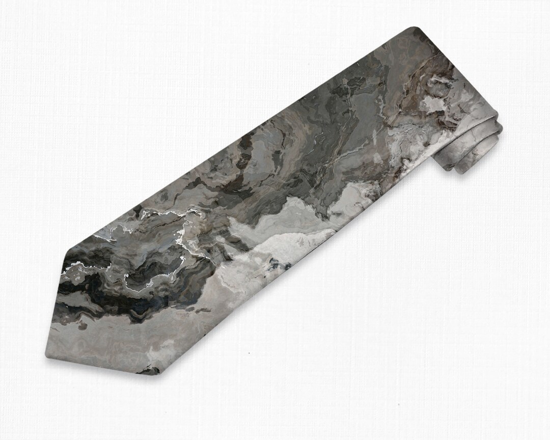 Men’s Tie With Abstract Art, Modern Men’s Necktie, Print Neck Tie for ...