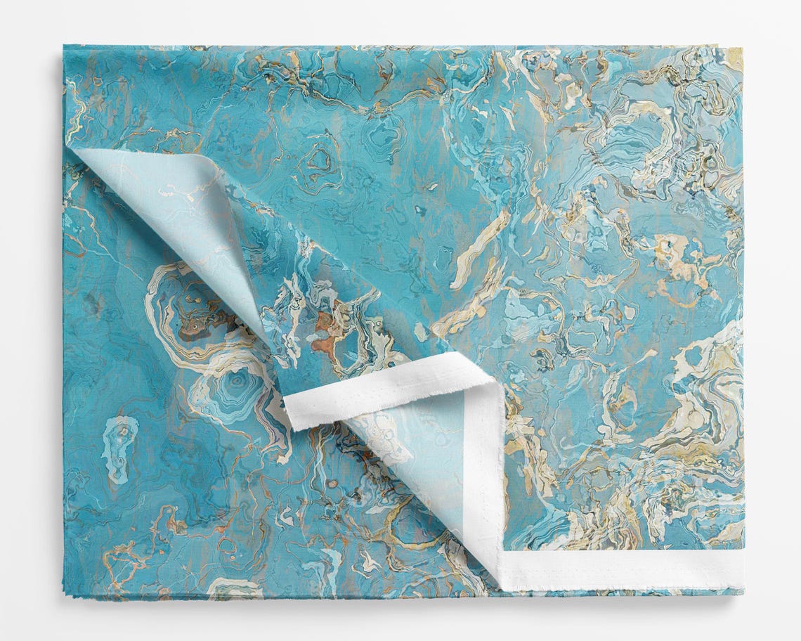 Abstract Art Fabric Printed by the Yard: Polyester Poplin or Pima ...