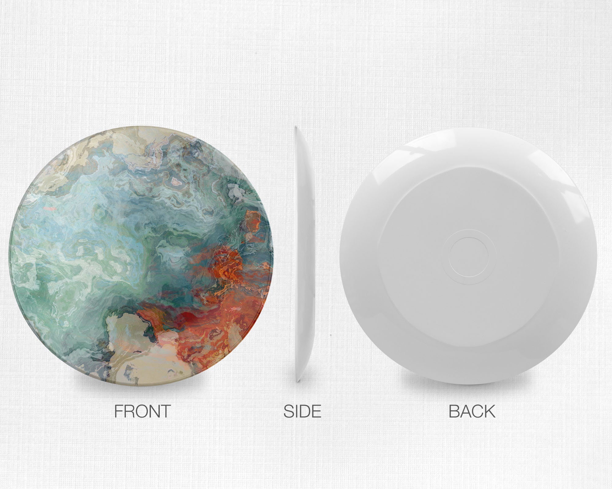 Abstract Art Plate: Unbreakable Indoor/outdoor Dinnerware - Simple ...