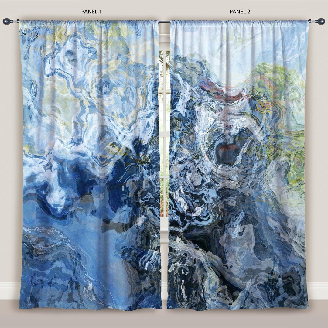 Abstract Art Window Curtain 50x84 Panels Blackout Drapes - Etsy