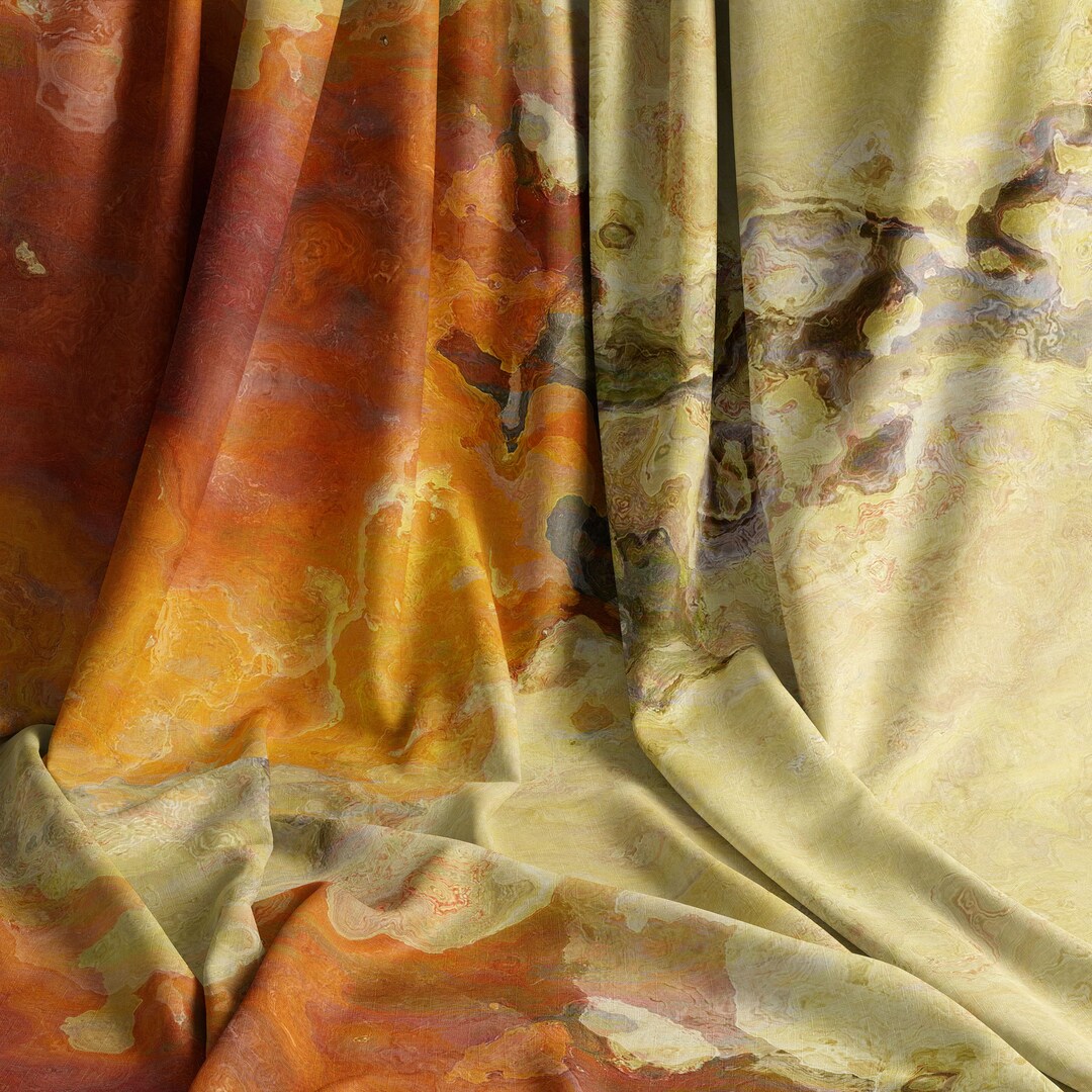 Abstract Art Fabric Printed by the Yard: Polyester Poplin or Pima ...