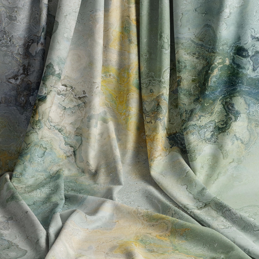 Abstract Art Fabric Printed by the Yard: Polyester Poplin or Pima ...