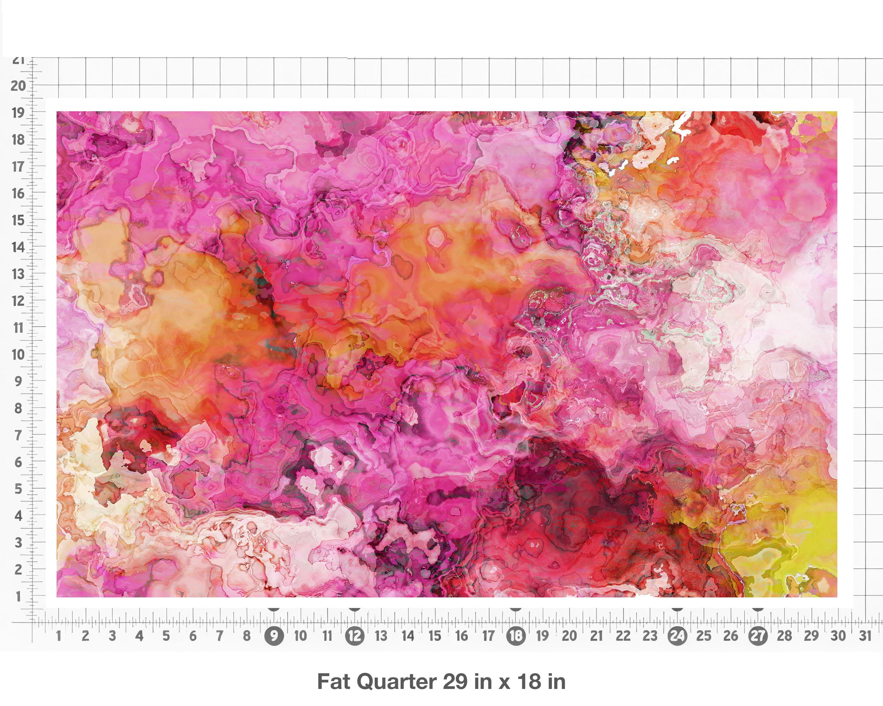 Abstract Art Fabric Printed by the Yard: Polyester Poplin or Pima ...