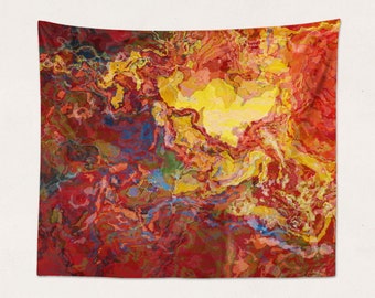 Abstract Art Tapestry Modern Wall Hanging Contemporary | Etsy