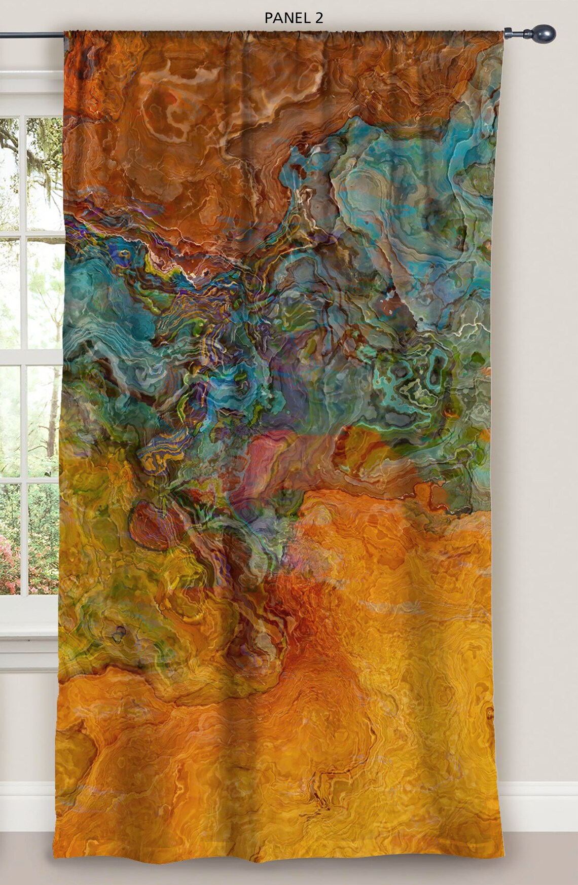 Abstract Art Window Curtain 50x84 Panels Blackout Drapes - Etsy