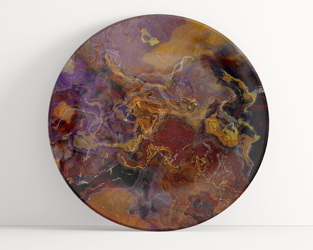Abstract Art Plate: Unbreakable Indoor/outdoor Dinnerware - Riveted - Etsy