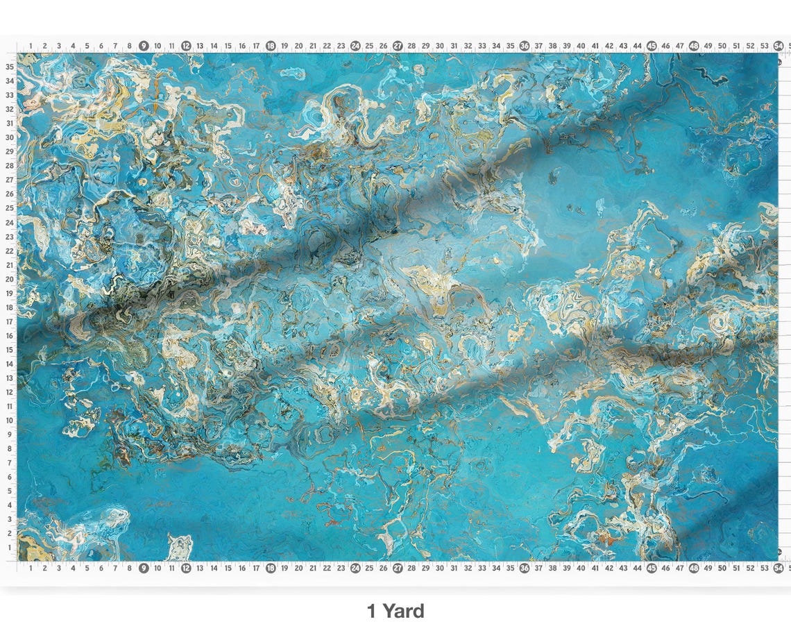 Abstract Art Fabric Printed by the Yard: Polyester Poplin or Pima ...