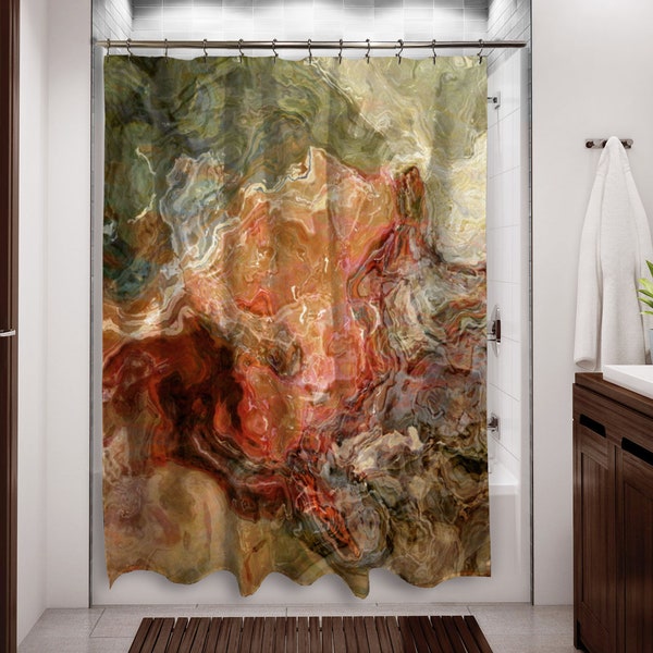 Rust Shower Curtain - Etsy