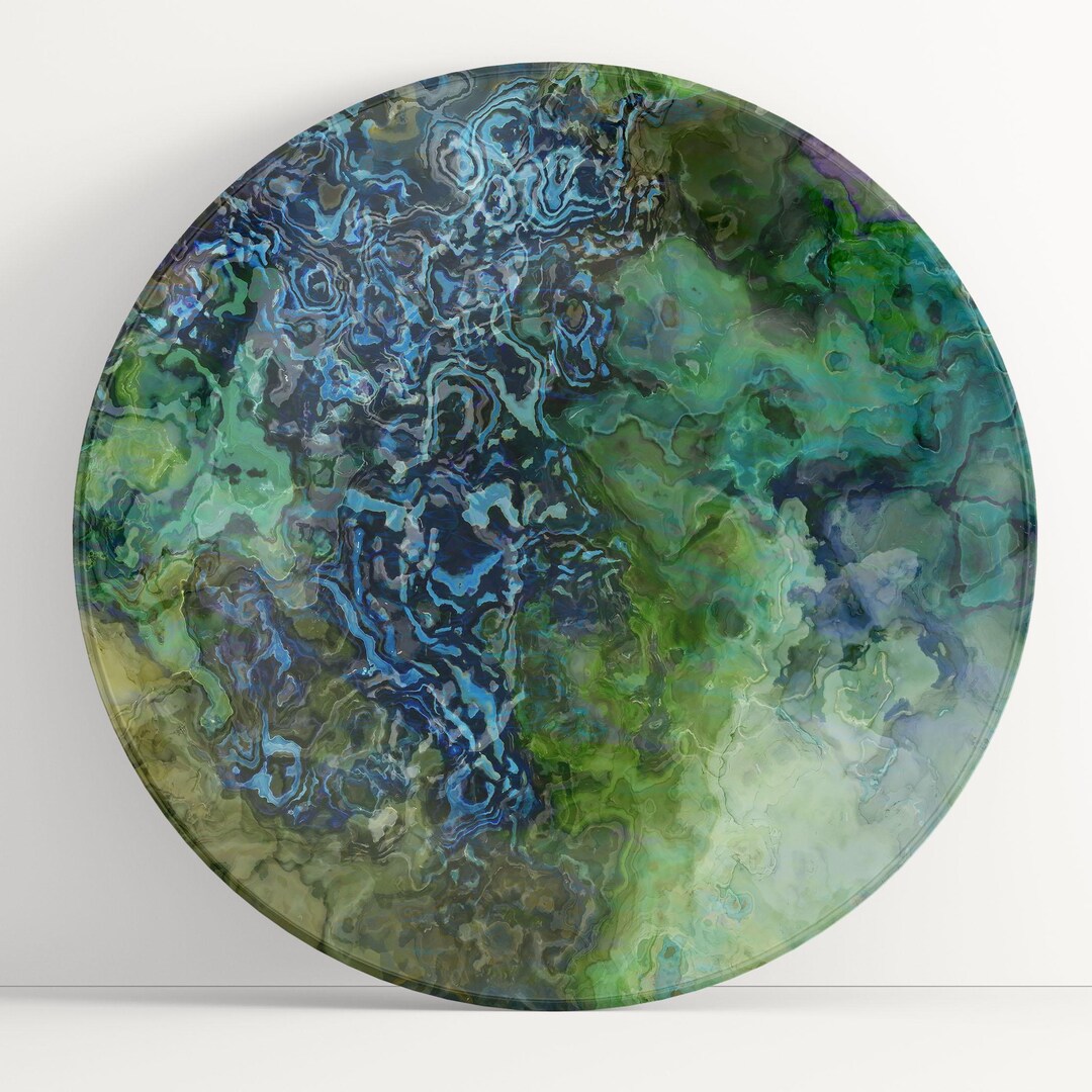 Abstract Art Plate: Unbreakable Indoor/outdoor Dinnerware - Lake ...