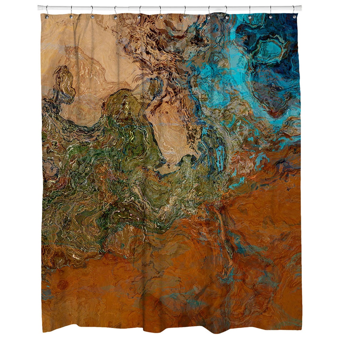 Abstract Art Shower Curtain: Contemporary Bathroom Decor - Canyon ...