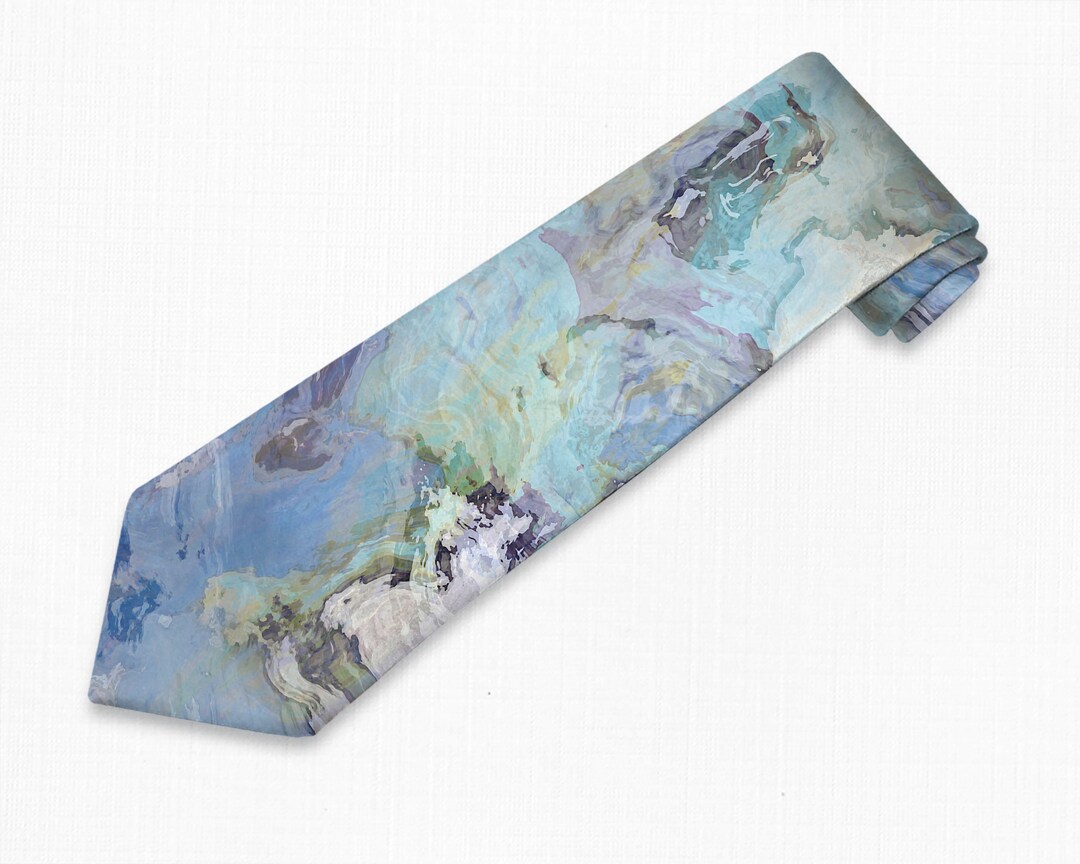Abstract Art Mens Tie, Modern Mens Necktie, Print Neck Tie for Him ...