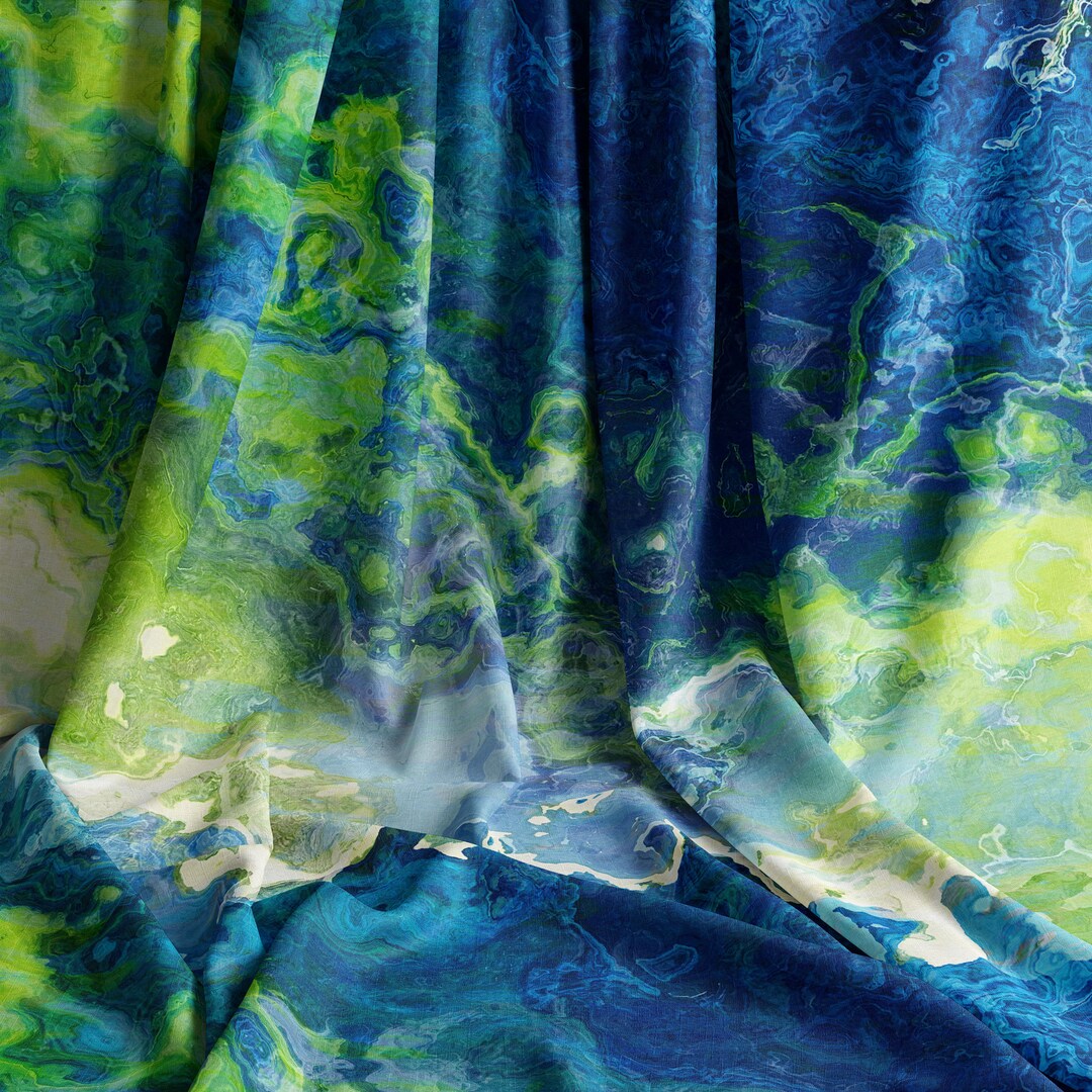 Abstract Art Fabric Printed by the Yard or Fat Quarter, Polyester ...