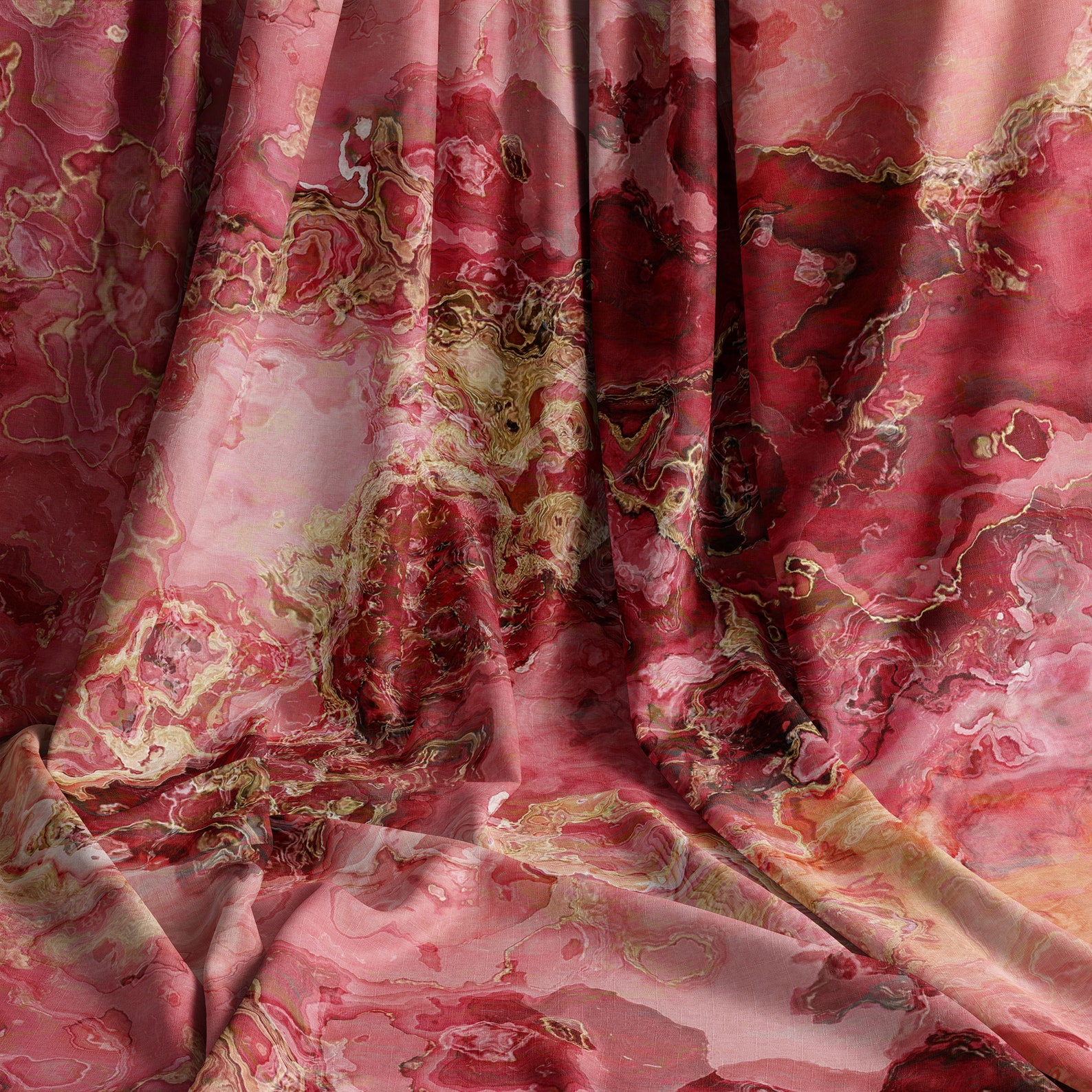 Abstract Art Fabric Printed by the Yard: Polyester Poplin or Pima ...