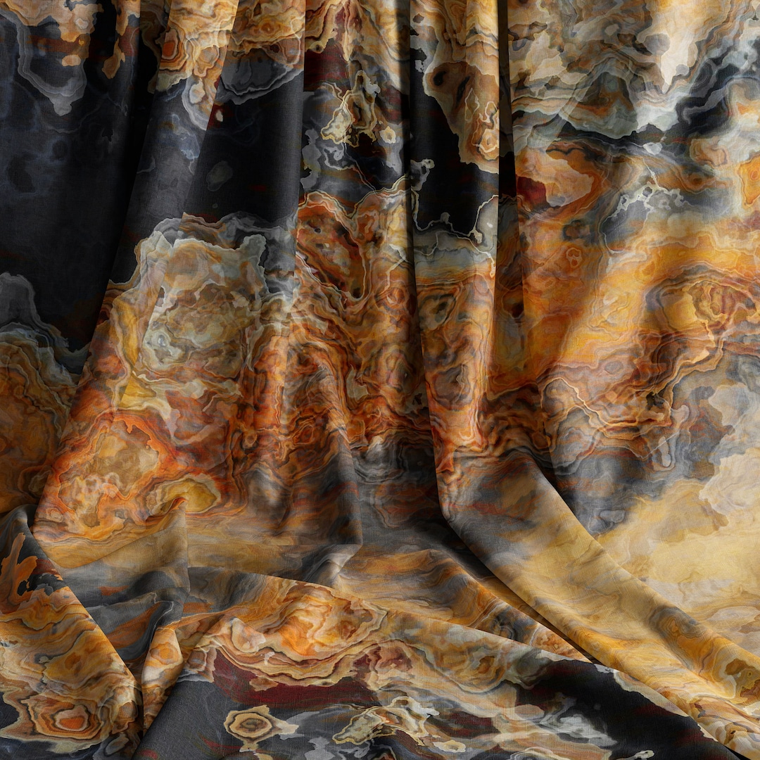 Abstract Art Fabric Printed by the Yard, Polyester Poplin or Pima ...