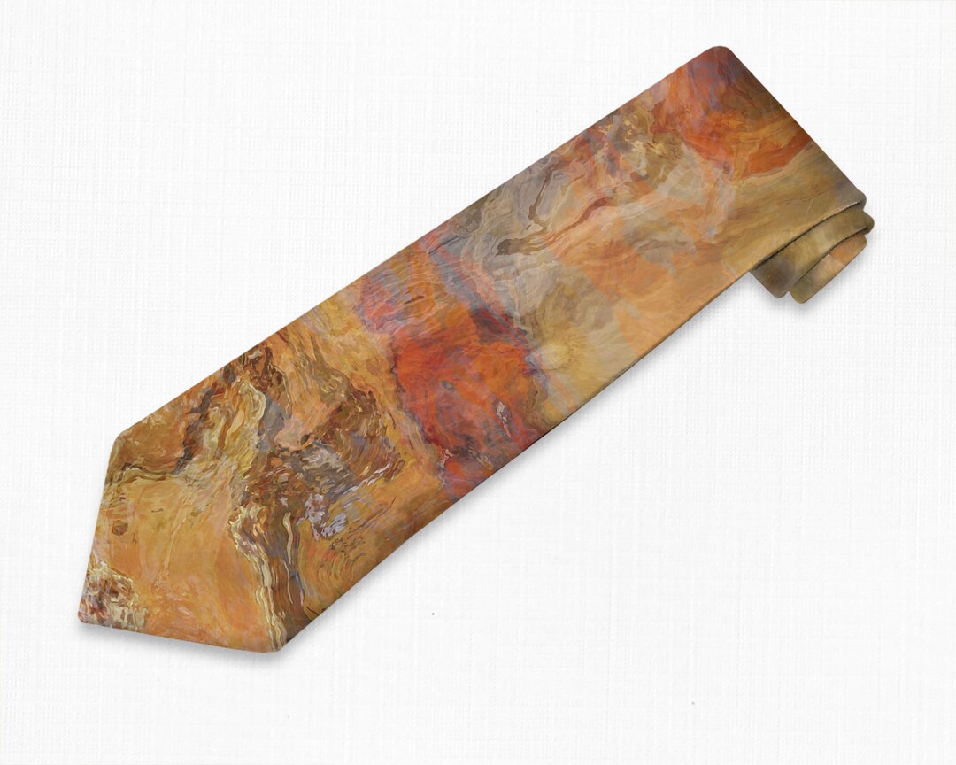Men’s Tie With Abstract Art, Modern Men’s Necktie, Print Neck Tie for ...