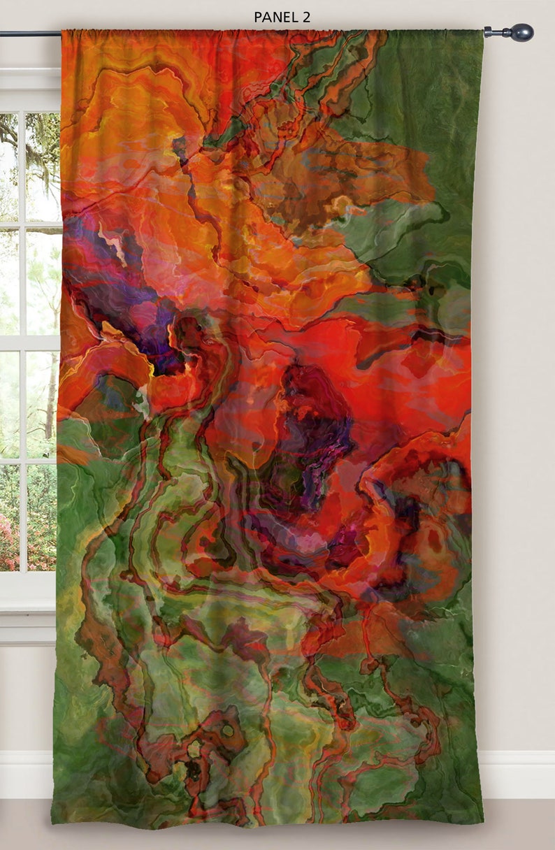 Abstract Art Window Curtain 50x84 Panels Blackout Drapes - Etsy