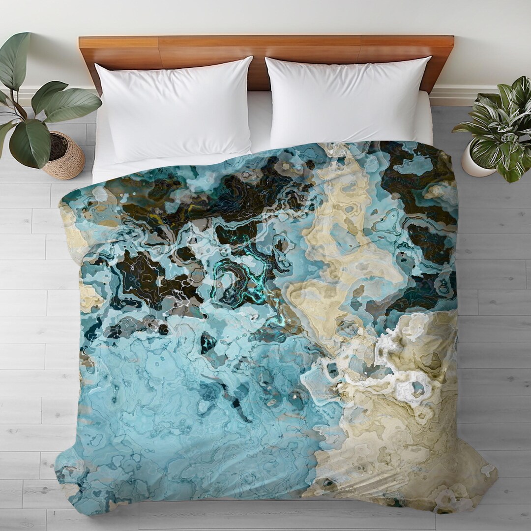 Abstract Art Duvet Cover: Silky Microfiber Bedding - Rhythm - Etsy