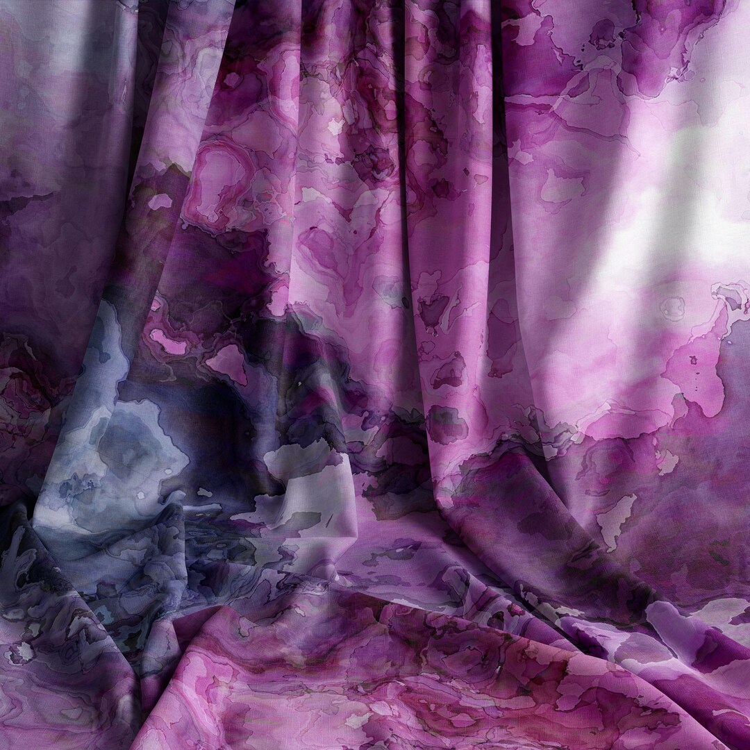 Abstract Art Fabric Printed by the Yard: Polyester Poplin or Pima ...