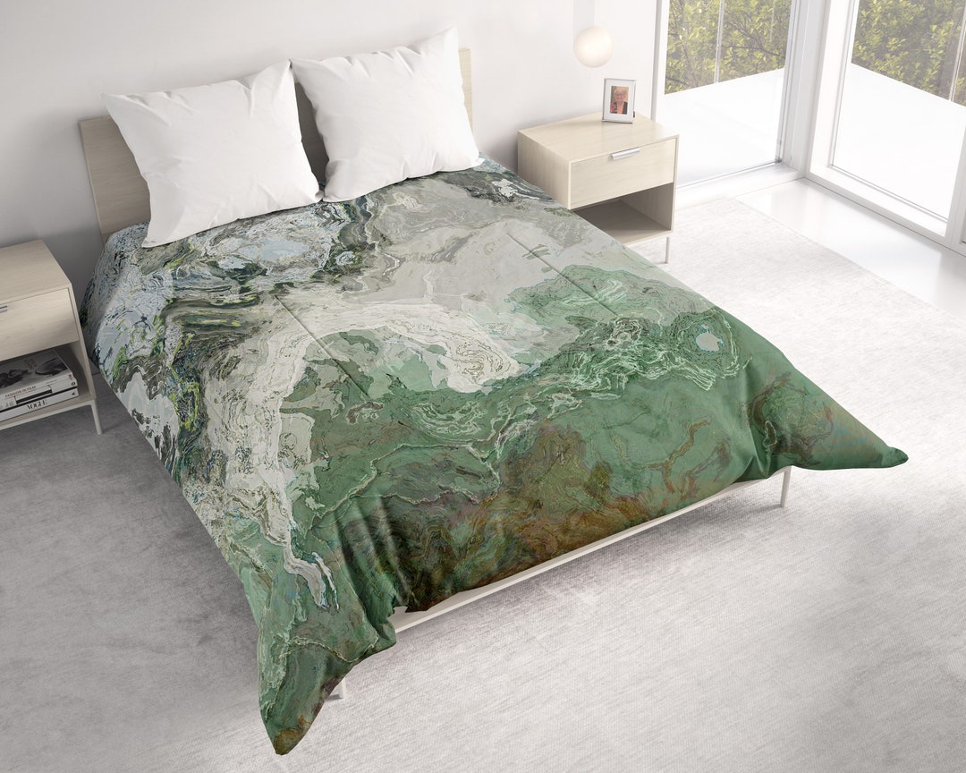 All Seasons Lightweight Comforter With Abstract Art, Contemporary Quilt ...