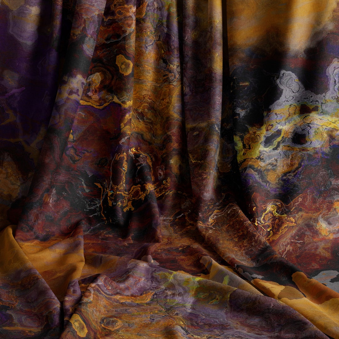 Abstract Art Fabric Printed by the Yard, Polyester Poplin or Pima ...