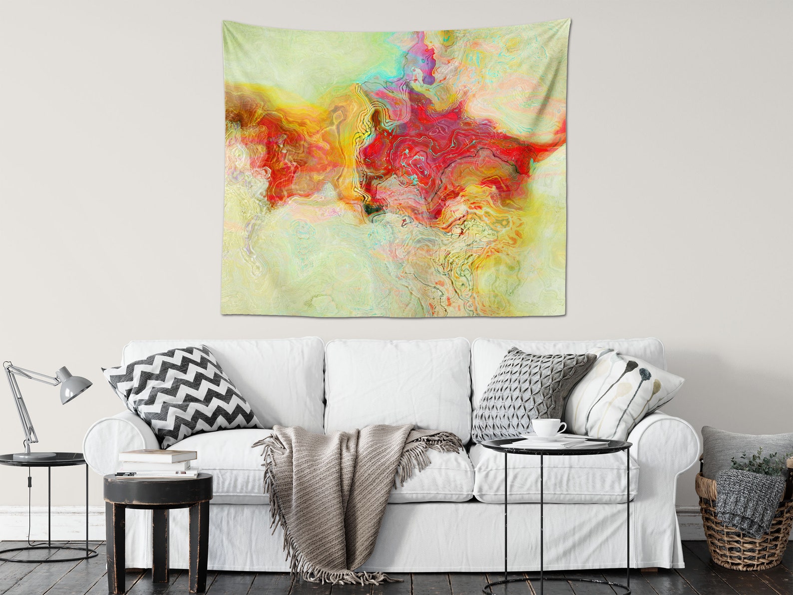 Abstract Art Tapestry Modern Wall Hanging Contemporary | Etsy