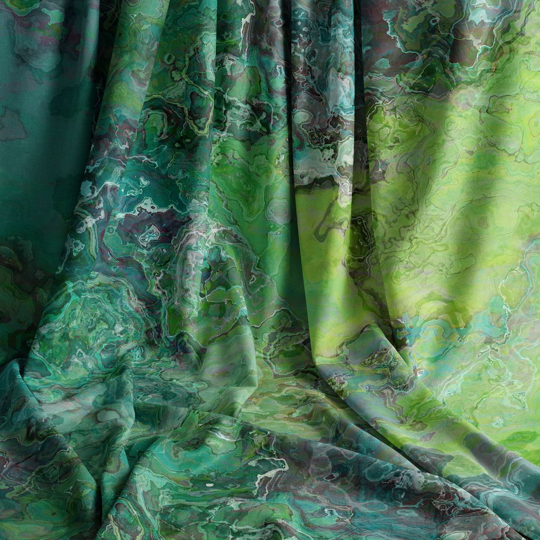 Abstract Art Fabric Printed by the Yard: Polyester Poplin or Pima ...