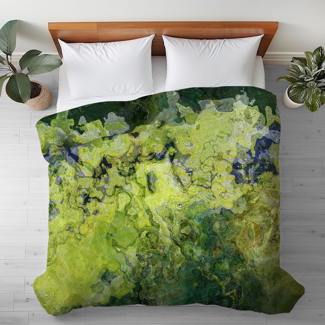 Duvet Cover With Abstract Art in King, Queen or Twin, Silky Smooth ...