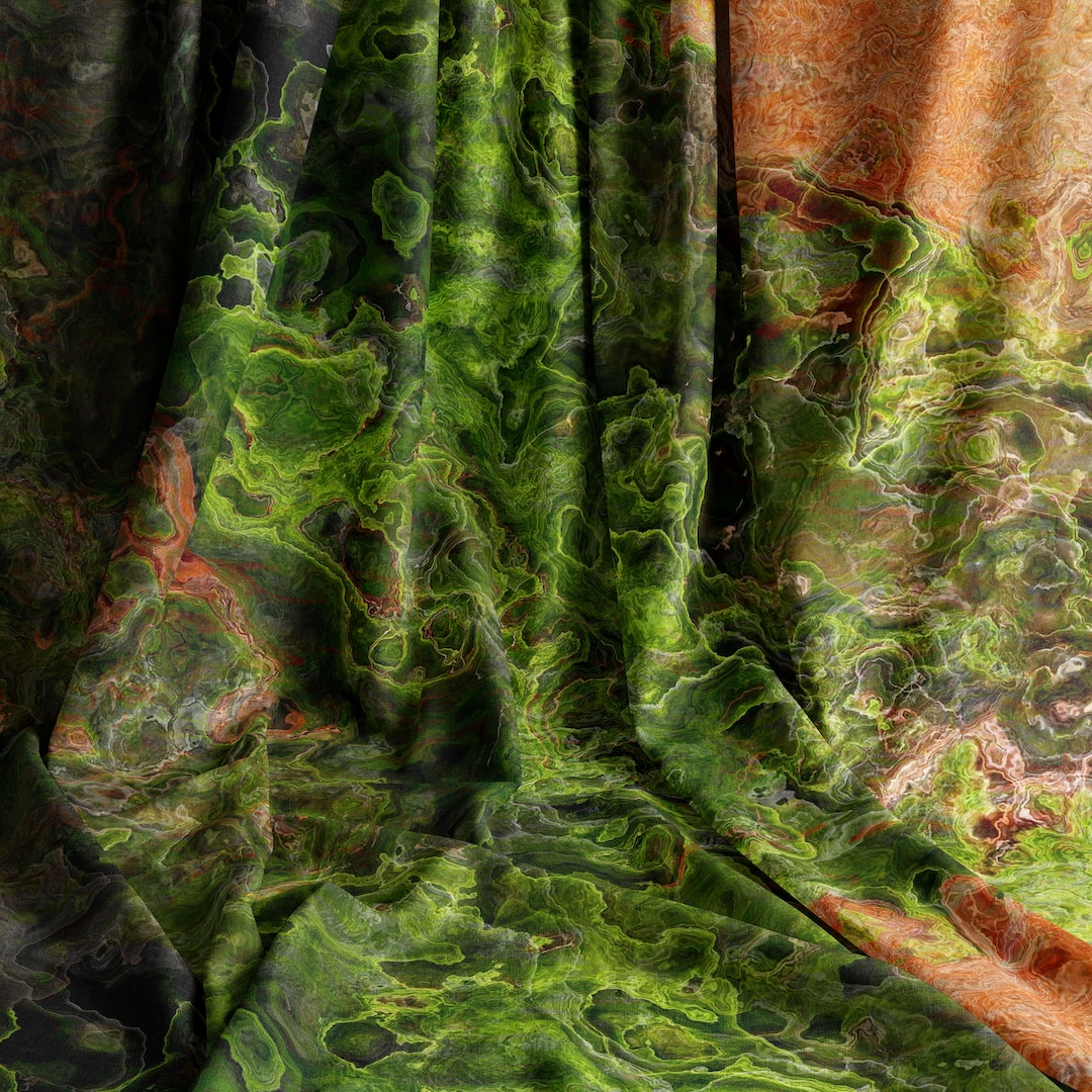 Abstract Art Fabric Printed by the Yard: Polyester Poplin or Pima ...