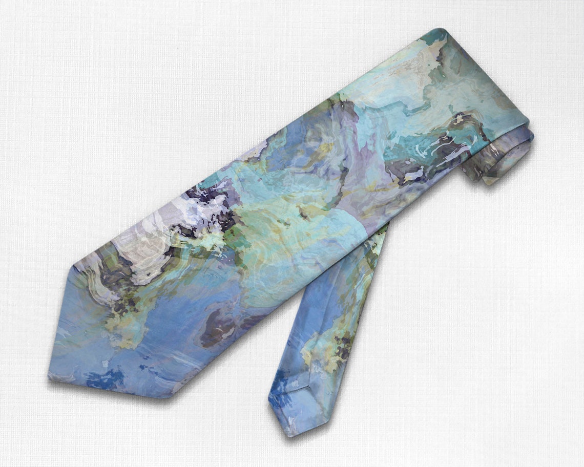 Abstract Art Mens Tie Modern Mens Necktie Print Neck Tie | Etsy