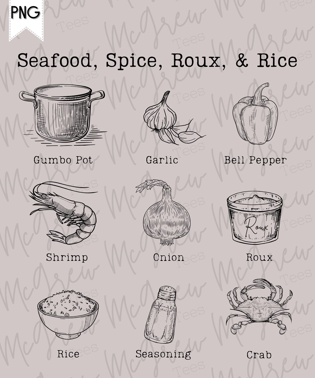 Seafood, Spice, Roux, and Rice Gumbo Shirt, Women's Shirt, Louisiana ...