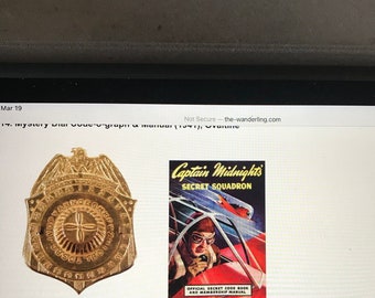 Captain Midnight Decoder Ring - Etsy