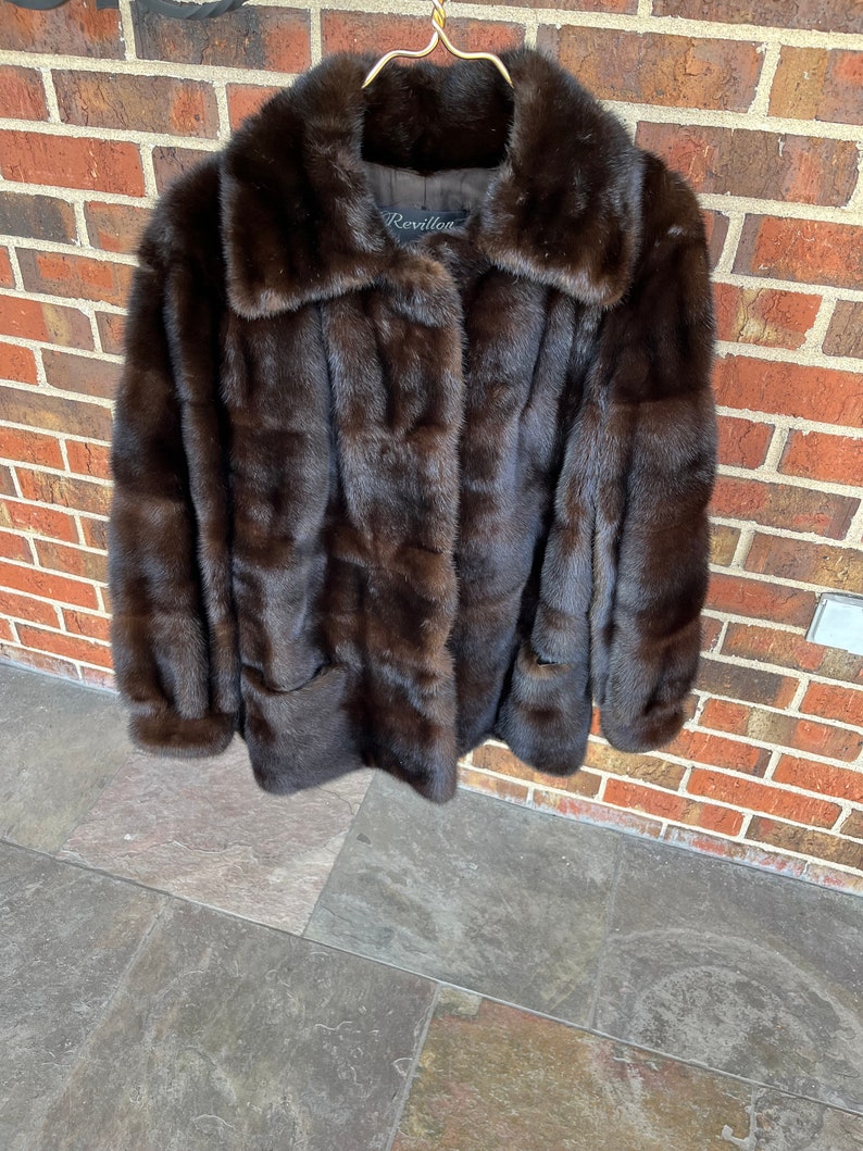 Natural Ranch Mink Fur Coat, Absolutely Beautiful Mink Revillon, Paris ...
