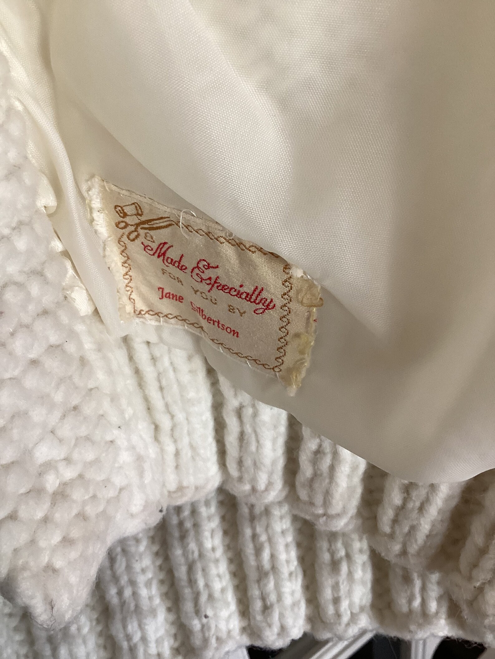 Beautiful Lined Knit Cardigan Sweater, Back of Sweater Depicting ...