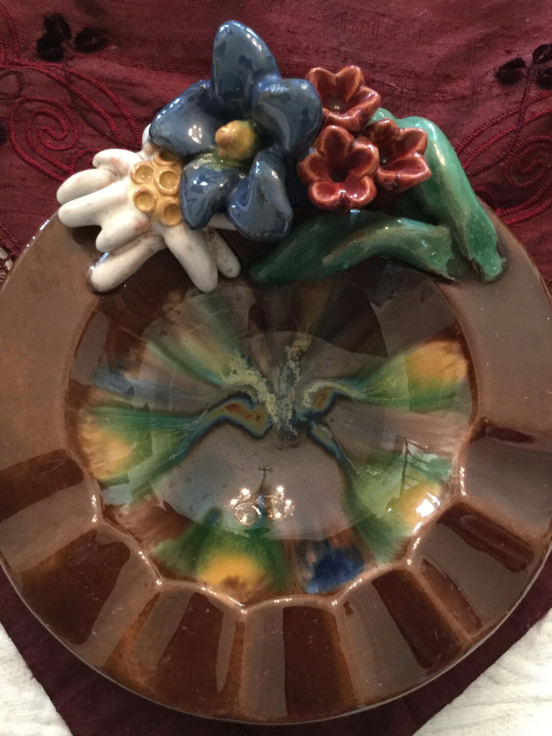 Vintage, Austrian Liezen Edelweiss, Terra Cotta Art Pottery, Ceramic ...