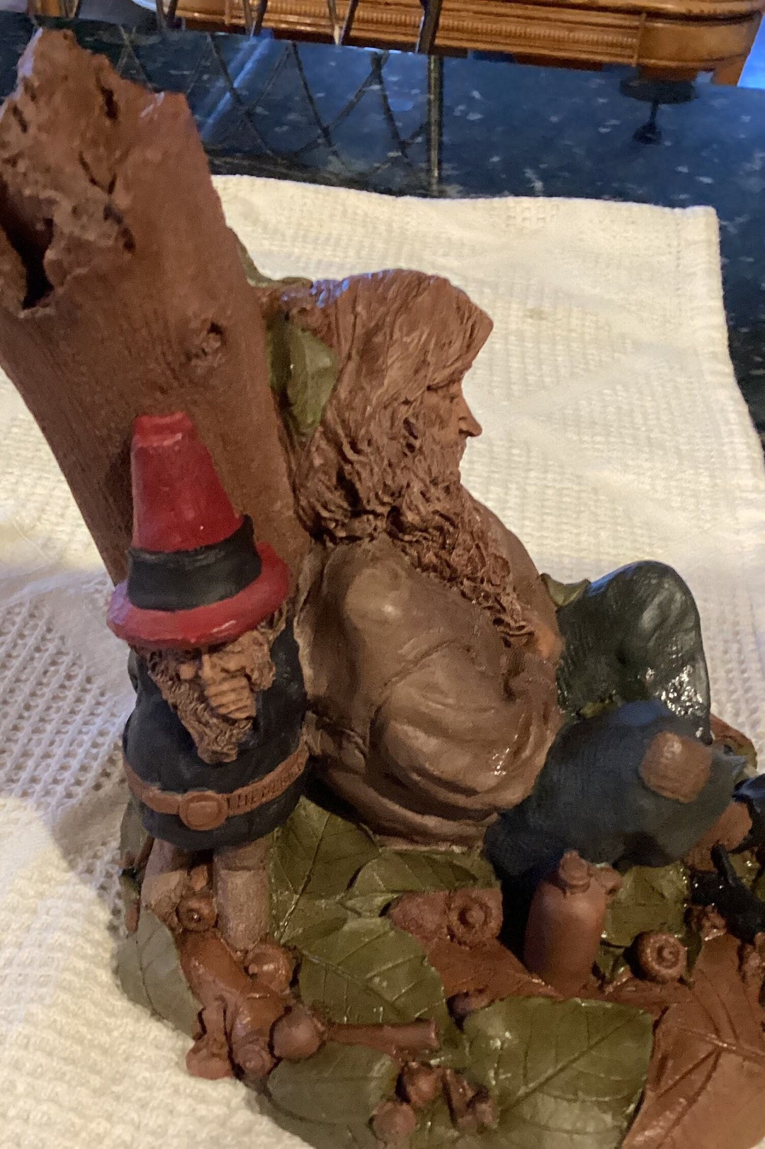 Rip Van Winkle Literary Character, Figurine/ Statue With Gnome/ Elf, by ...