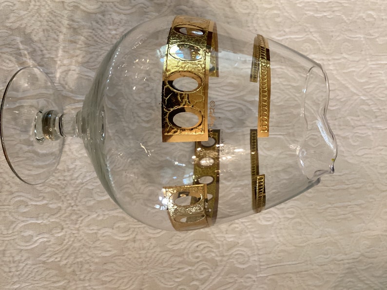 Culver Brandy Decanter, Antigua Pattern, 22K Gold Trim - Etsy
