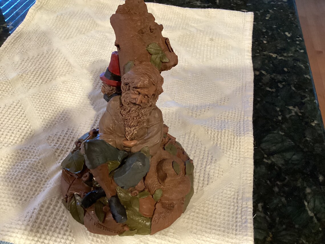 Rip Van Winkle Literary Character, Figurine/ Statue With Gnome/ Elf, by ...