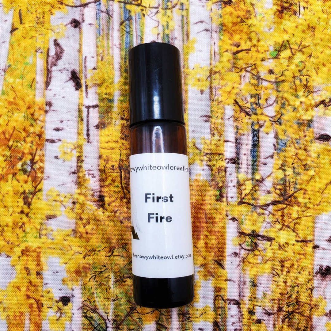 First Fire Perfume Oil-cedar Bonfire Smoke Leather Mocs Red - Etsy