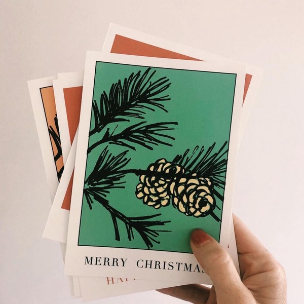 Christmas Postcard - Etsy
