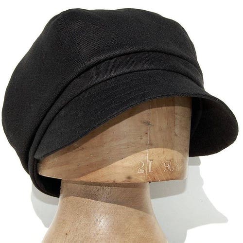 Handmade French Workwear Cap in Indigo Linen by Zuthats - Etsy