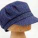 Handmade French Workwear Cap in Indigo Linen and Wool, by Zuthats - Etsy