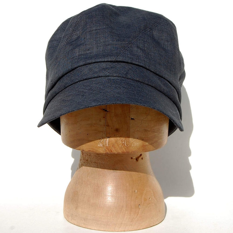 Black Baseball Cap Bohemian Beach Hat Linen Newsboy Cap French - Etsy