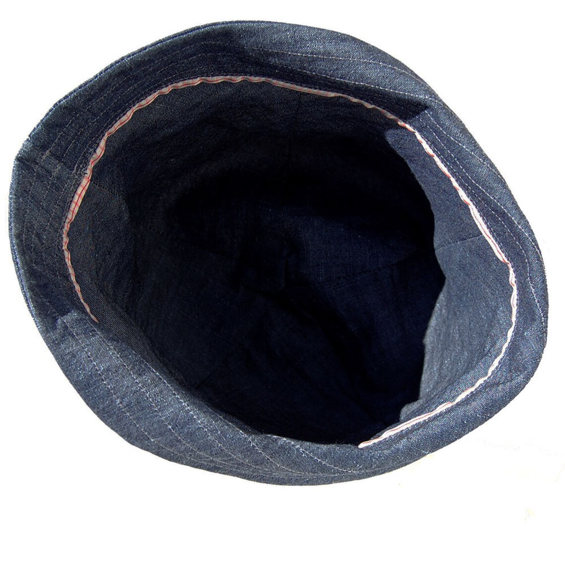 Handmade Asymmetrical Indigo Linen Cloche Hat by Zuthats, Zutamelie - Etsy