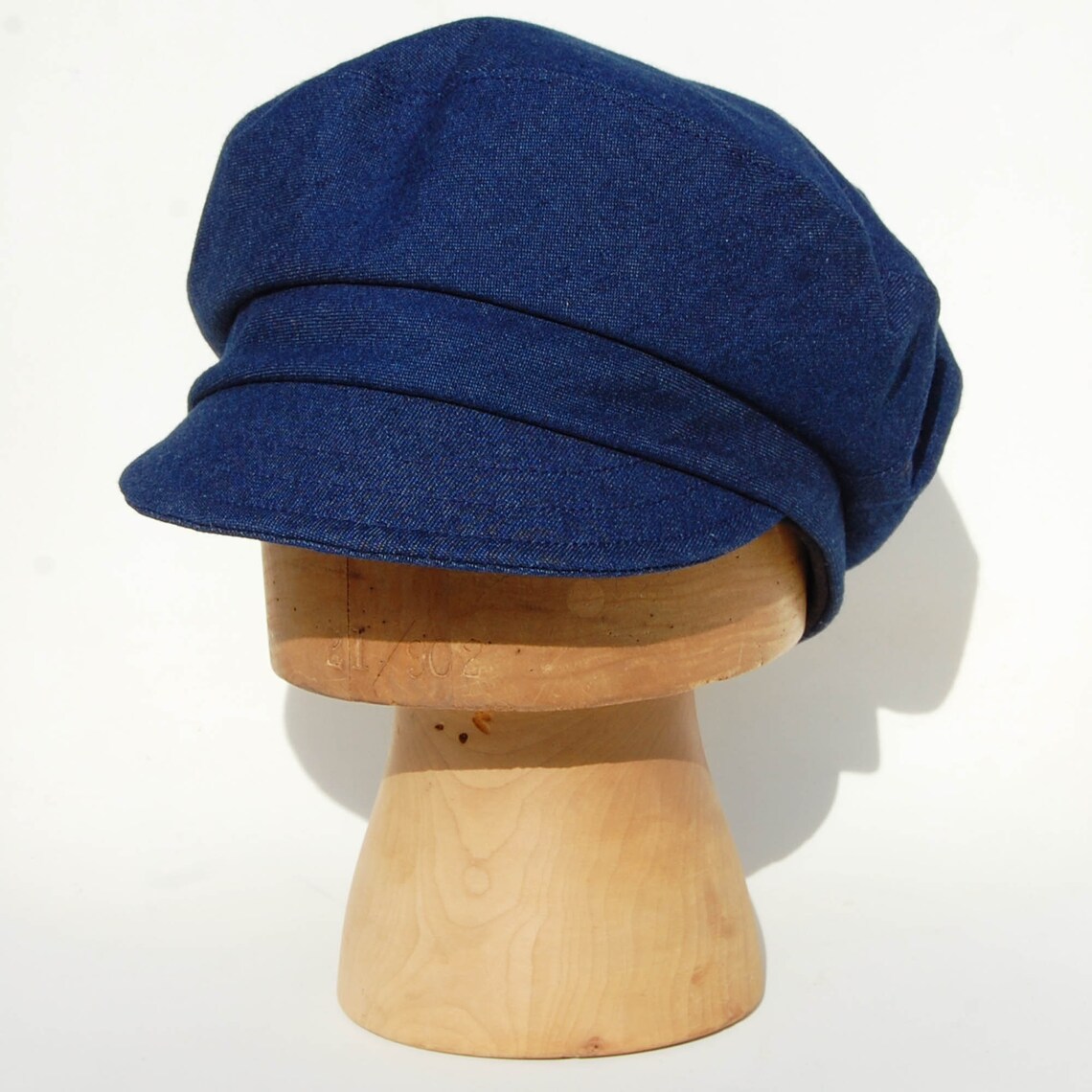 Handmade French Workwear Cap in Indigo Linen and Cotton by - Etsy